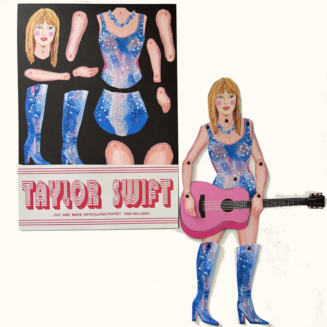 Cut and make Taylor Swift puppet – DickieBird Homestore