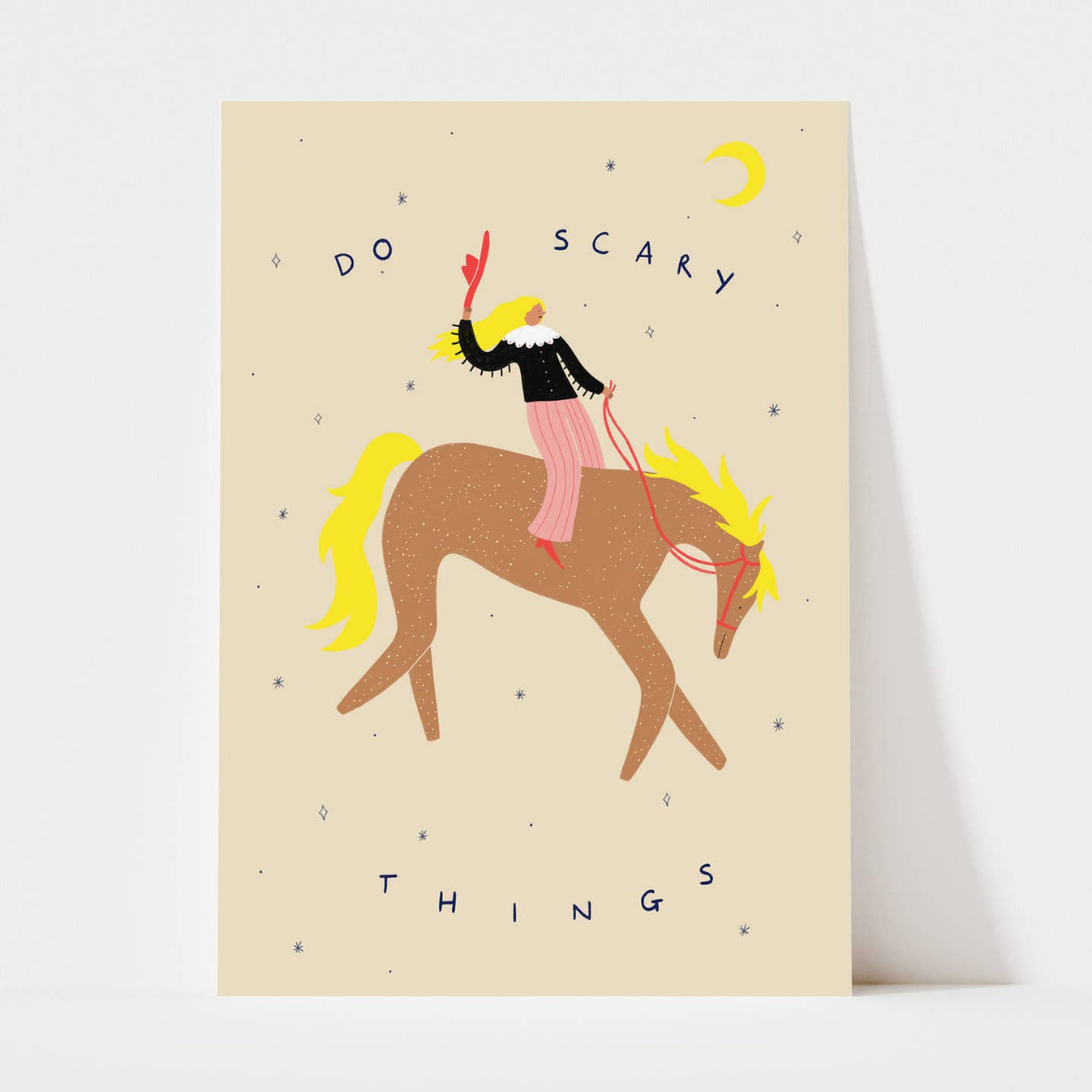 Do scary things A4 print – DickieBird Homestore